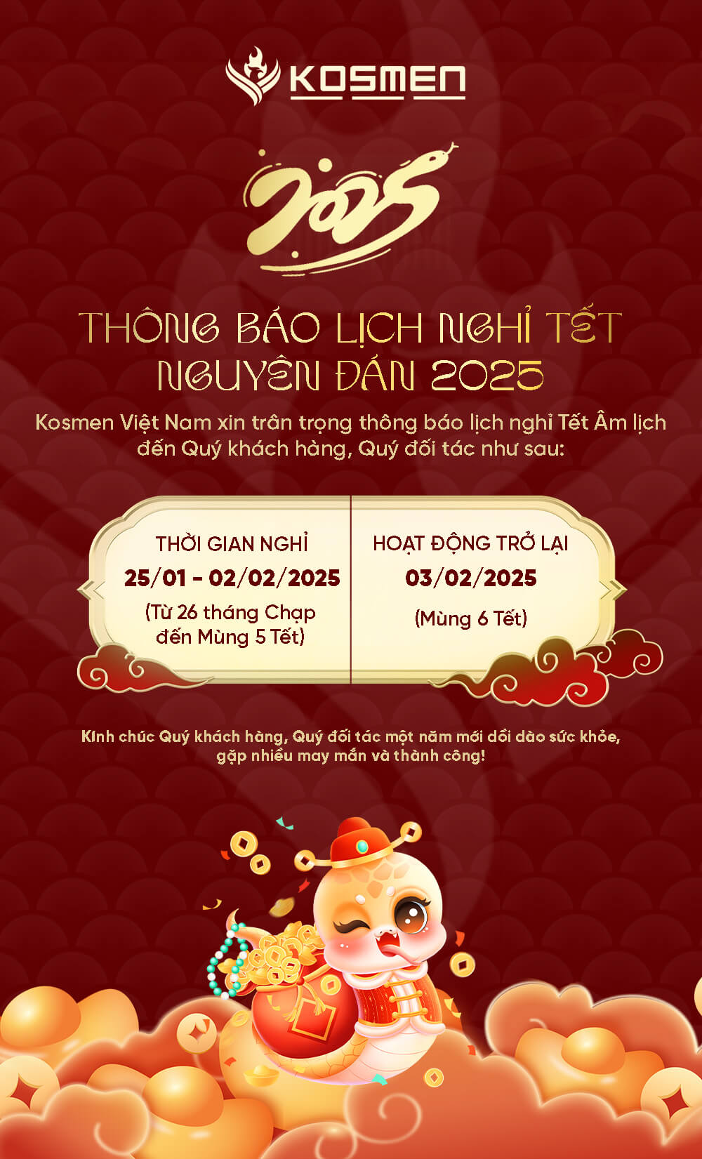 CÔNG TY CỔ PHẦN KOSMEN